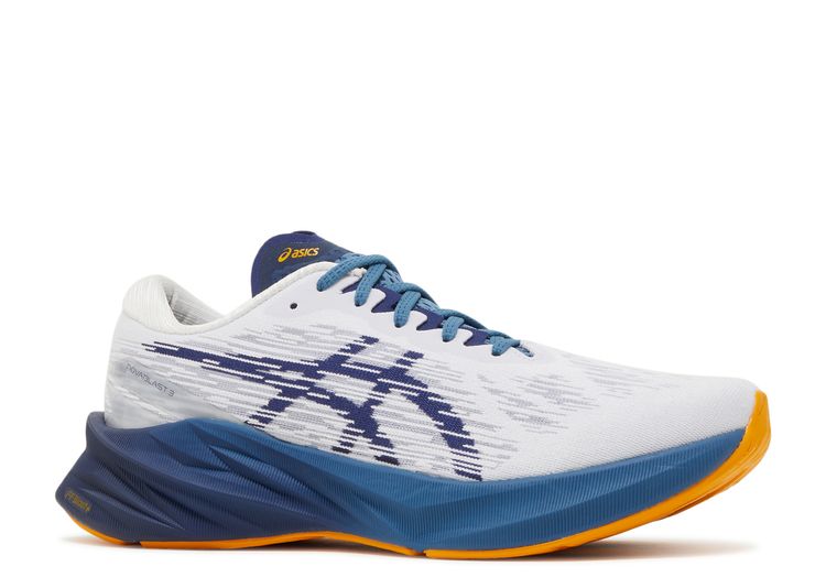 Novablast 3 'White Deep Ocean' - ASICS - 1011B458 100 - white/deep ...