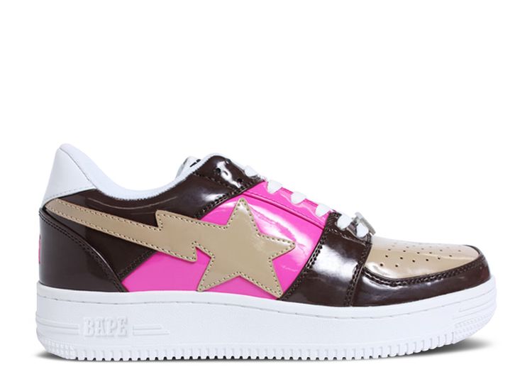 Bapesta Low 'Brown Pink' - BAPE - 001FWD801001X BRW | Flight Club