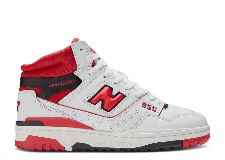 650R 'White Red' - New Balance - BB650RWR - white/red | Flight Club
