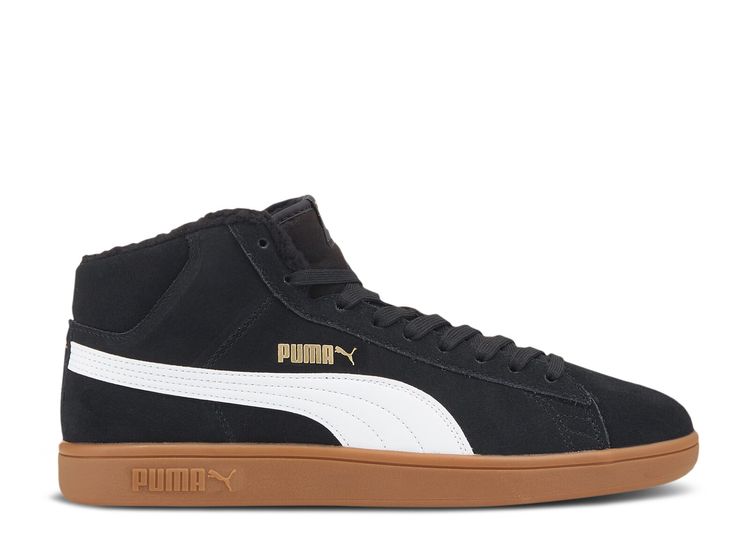 Smash V2 Mid Winter 'Black Gum' - Puma - 375870 01 - black/white/gum ...