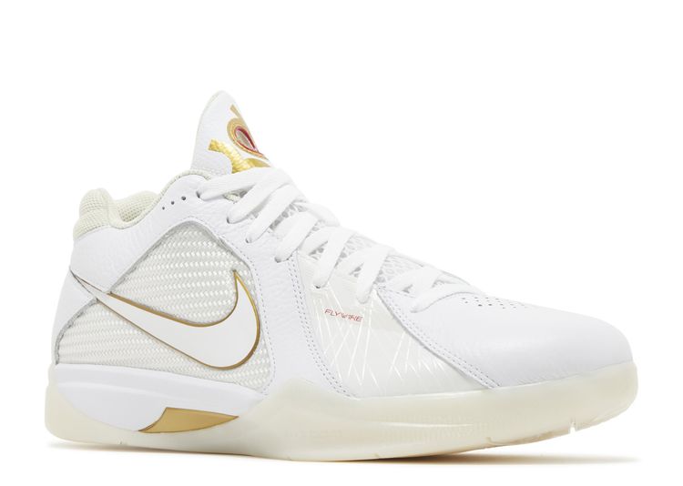 Zoom KD 3 'White Metallic Gold' - Nike - DZ3009 100 - white/metallic ...