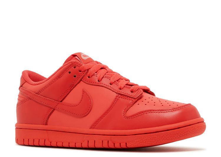 Dunk Low GS 'Track Red' - Nike - DH9765 601 - track red/track red/red ...