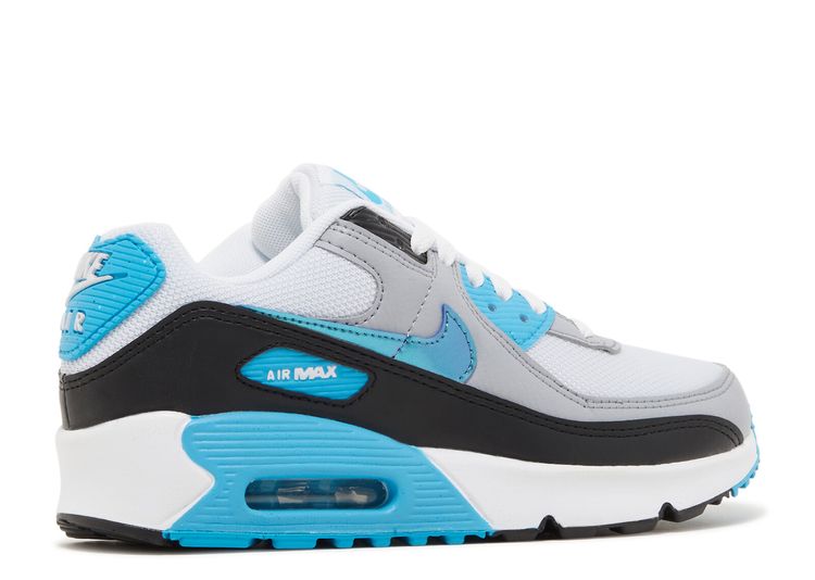 Air Max 90 GS 'Blue Lightning Metallic' - Nike - FD0678 100 - white ...