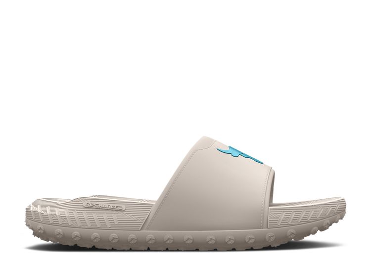 Project Rock 3 Slide 'Grey Matter Blue Surf' - Under Armour - 3026034 ...