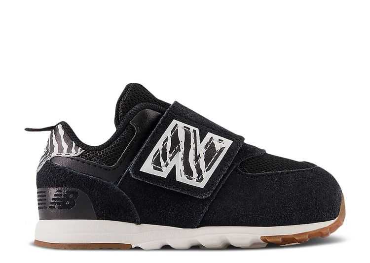 574 New B Hook & Loop Toddler 'Zebra' - New Balance - NW574AZ1 - black ...