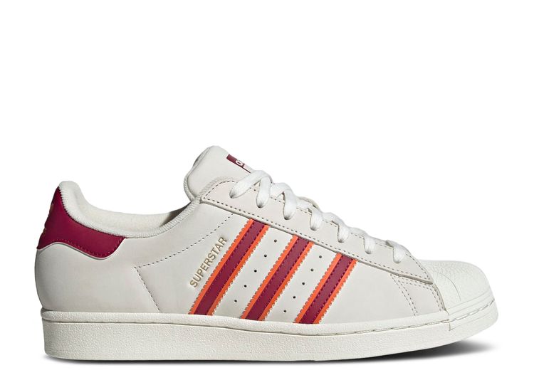 Superstar 'White Legacy Burgundy' - Adidas - HQ8867 - cloud white ...