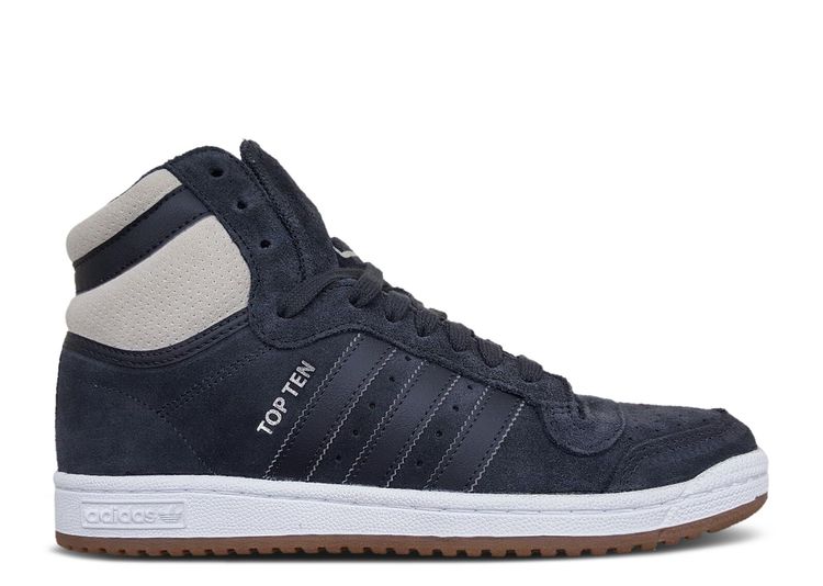 Top Ten High 'Solid Grey Gum' - Adidas - B27508 - solid grey/clear ...