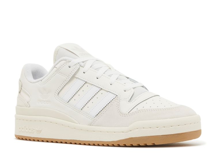 Forum Low 'Chalk White Gum' - Adidas - ID6858 - chalk white/cloud white ...