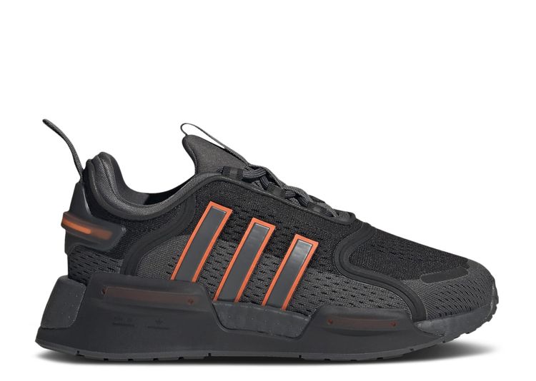 NMD_V3 J 'Black Solar Orange' - Adidas - HQ1664 - grey six/solar orange ...