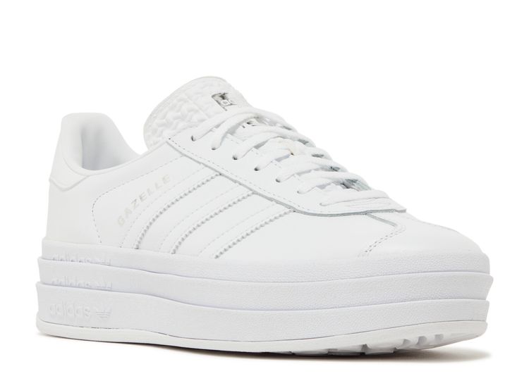 Wmns Gazelle Bold 'Triple White' - Adidas - IE5130 - cloud white/cloud ...