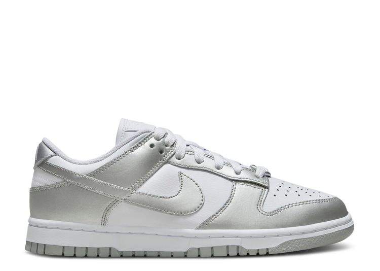 Wmns Dunk Low 'Metallic Silver' - Nike - FV1311 100 - white/metallic ...