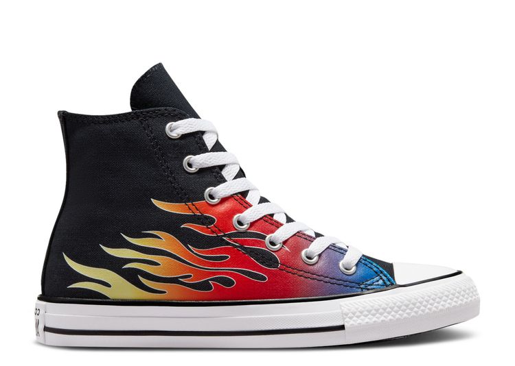 Chuck Taylor All Star High GS 'Cars Flames' - Converse - A04715F ...