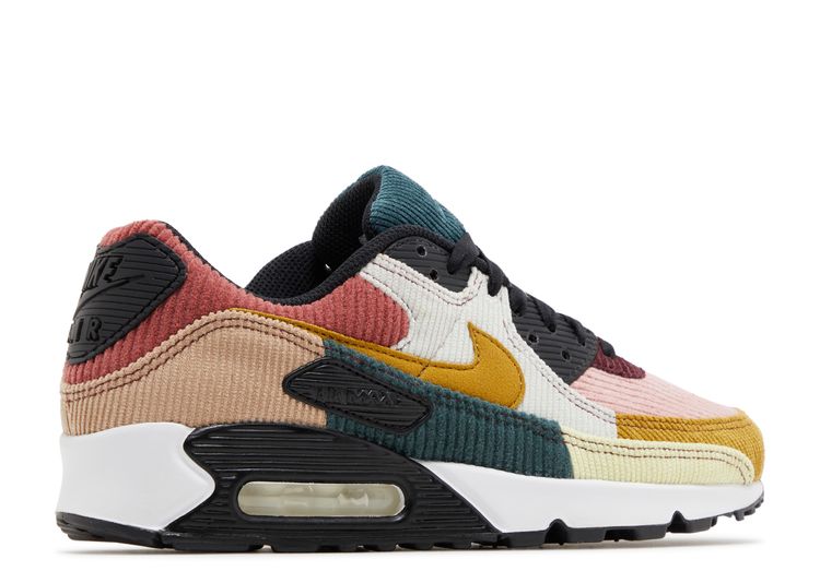 Wmns Air Max 90 'Multi Color Corduroy' - Nike - FB8455 001 - black ...