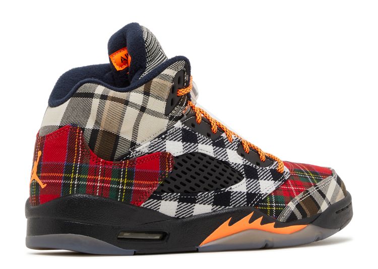 Air Jordan 5 Retro GS 'Plaid' - Air Jordan - FD4814 008 - black/total ...