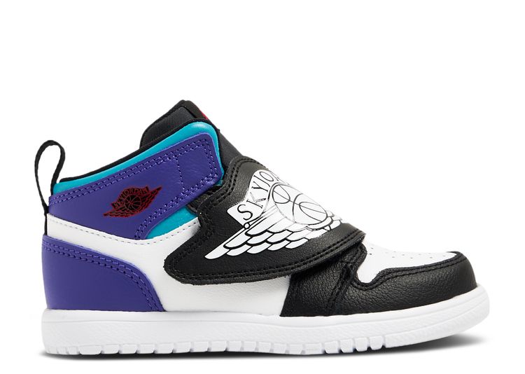 Sky Jordan 1 TD 'Aqua' - Air Jordan - BQ7196 154 - white/black/bright ...