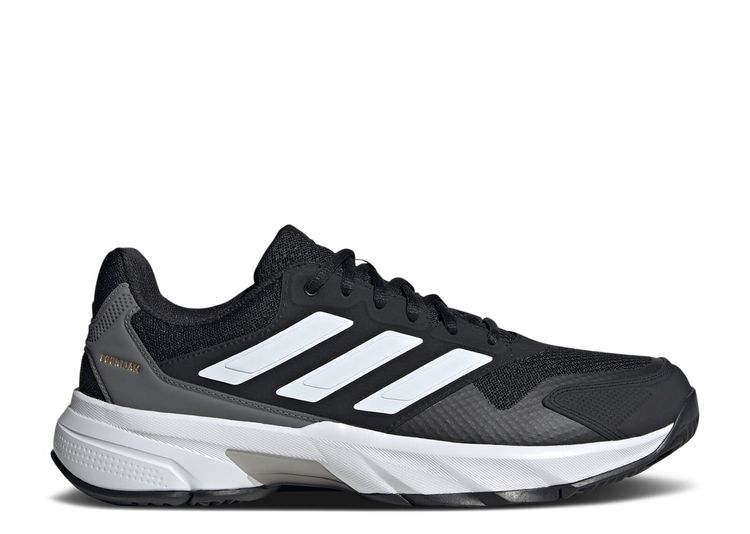 CourtJam Control 3 'Black White' - Adidas - IF0458 - core black/cloud ...