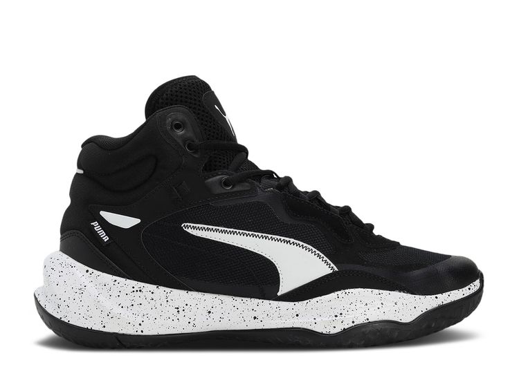 Playmaker Pro Mid 'Splatter Black' - Puma - 379017 01 - black/white ...