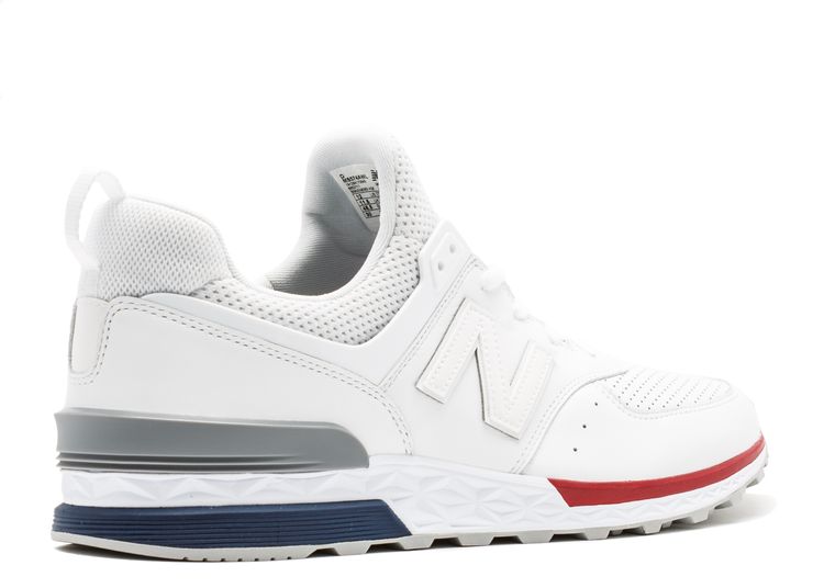 574 Sport - New Balance - MS574AWL - white/silver/red | Flight Club