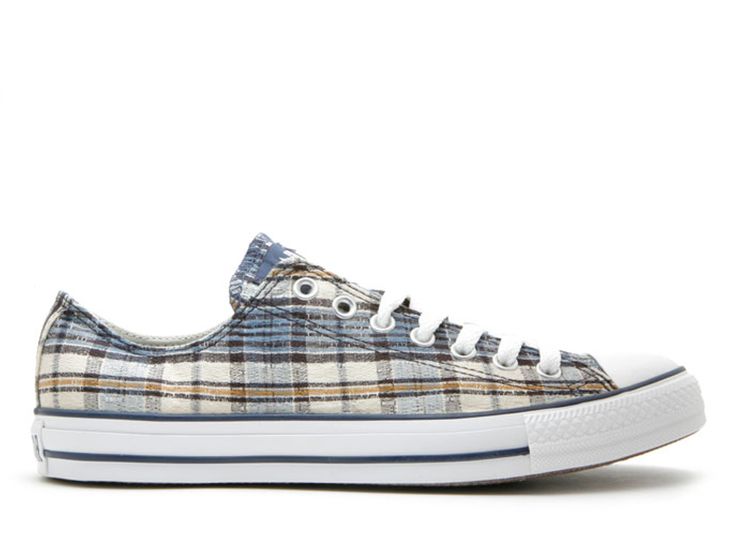 Chuck Taylor All Star Spec Ox 'Plaid' - Converse - 113993F - navy/brown ...