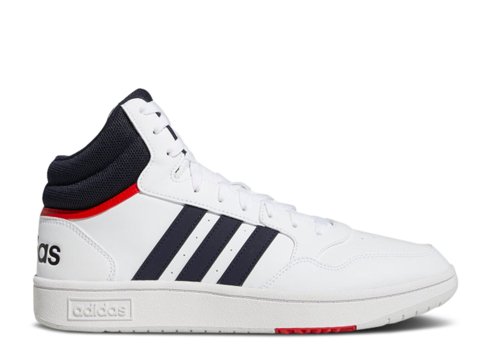 Hoops 3.0 Mid 'White Vivid Red' - Adidas - GY5543 - cloud white/legend ...