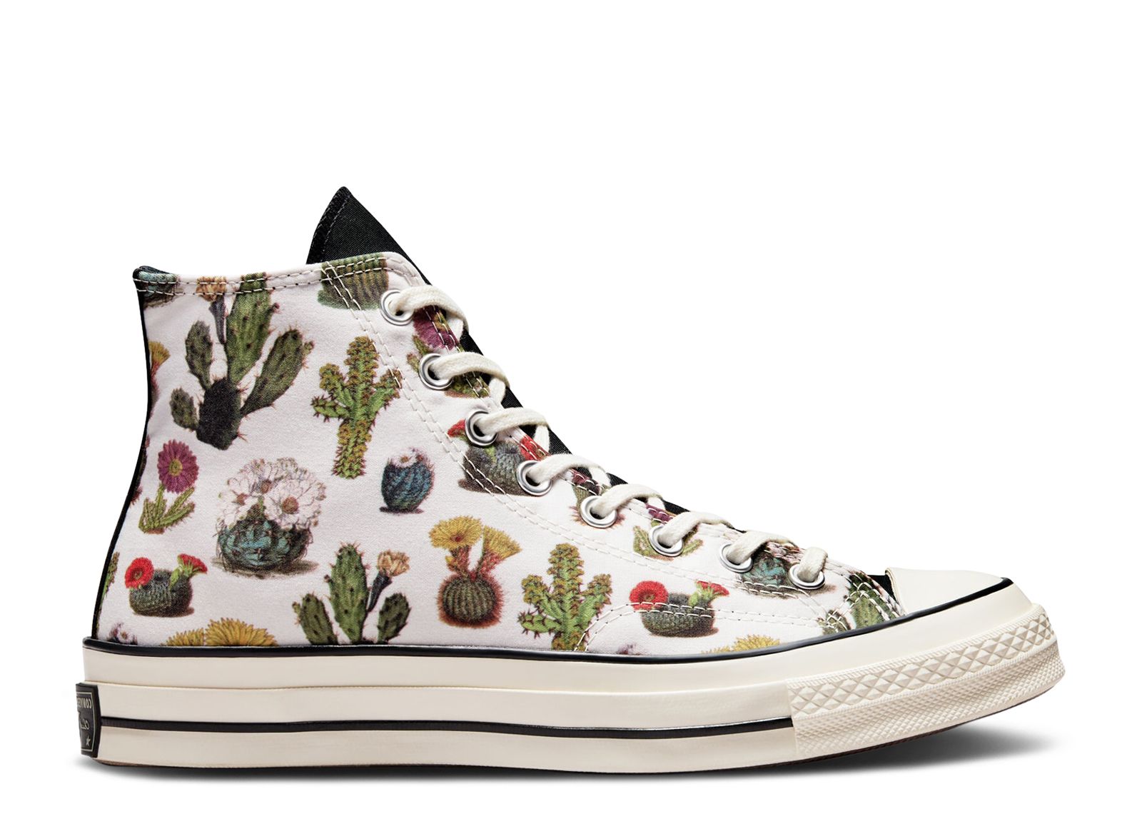 Chuck 70 High 'Succulents' - Converse - A00653C - egret/black/egret ...