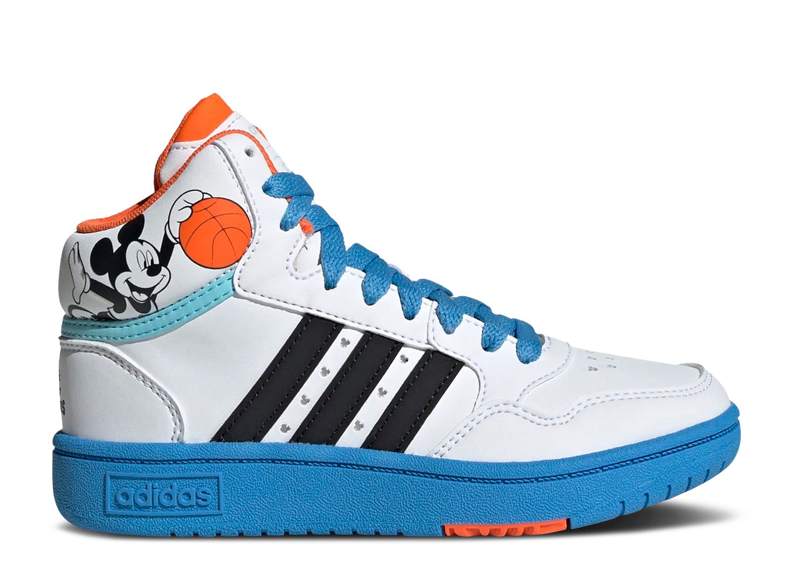 Disney X Hoops 3.0 Mid J 'Mickey Mouse' - Adidas - GY6634 - cloud white ...