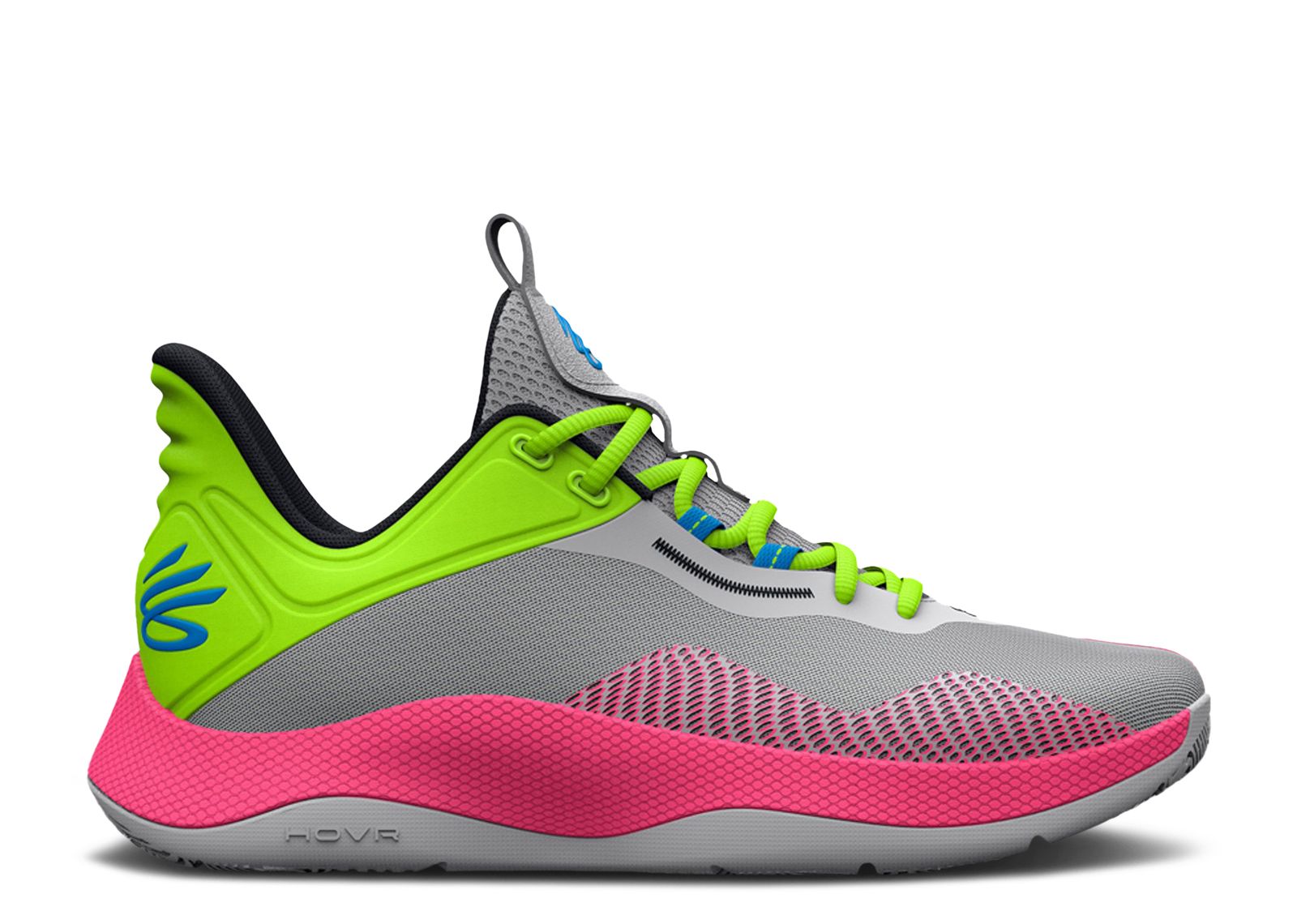 Curry HOVR Splash 'Halo Grey Lime Pink' - Curry Brand - 3025636 102 ...