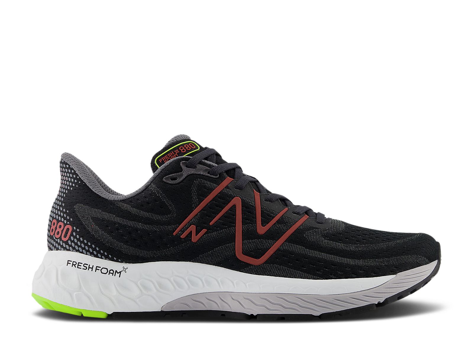 New Balance Fresh Foam X 880v13 2E Wide 'Black Brick Red' - New Balance ...