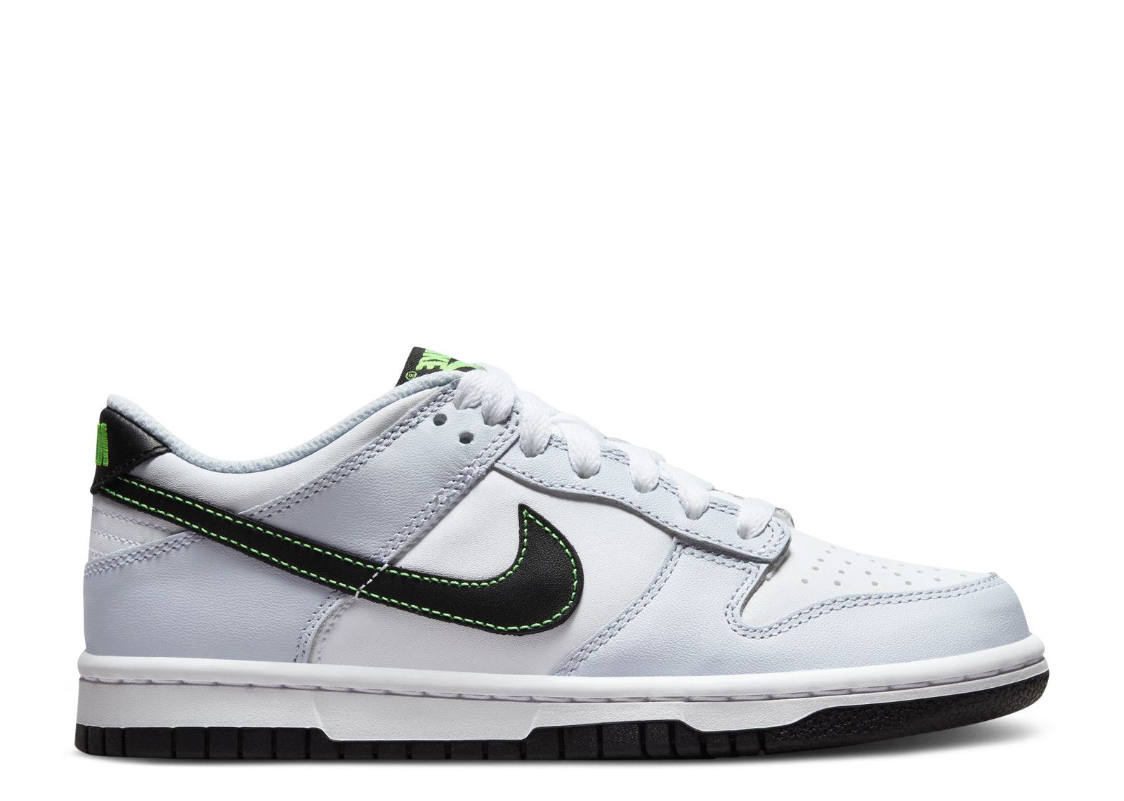Dunk Low GS 'Grey Green Strike' - Nike - FB9109 107 - white/black ...