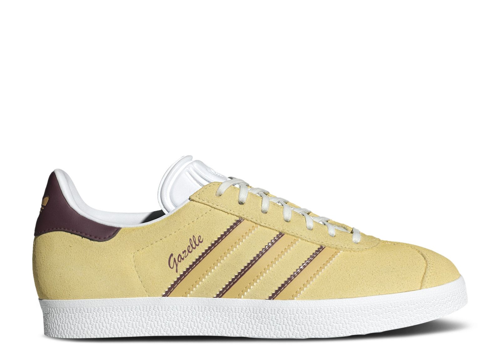 Wmns Gazelle 'Almost Yellow Maroon' - Adidas - IE0443 - almost yellow ...