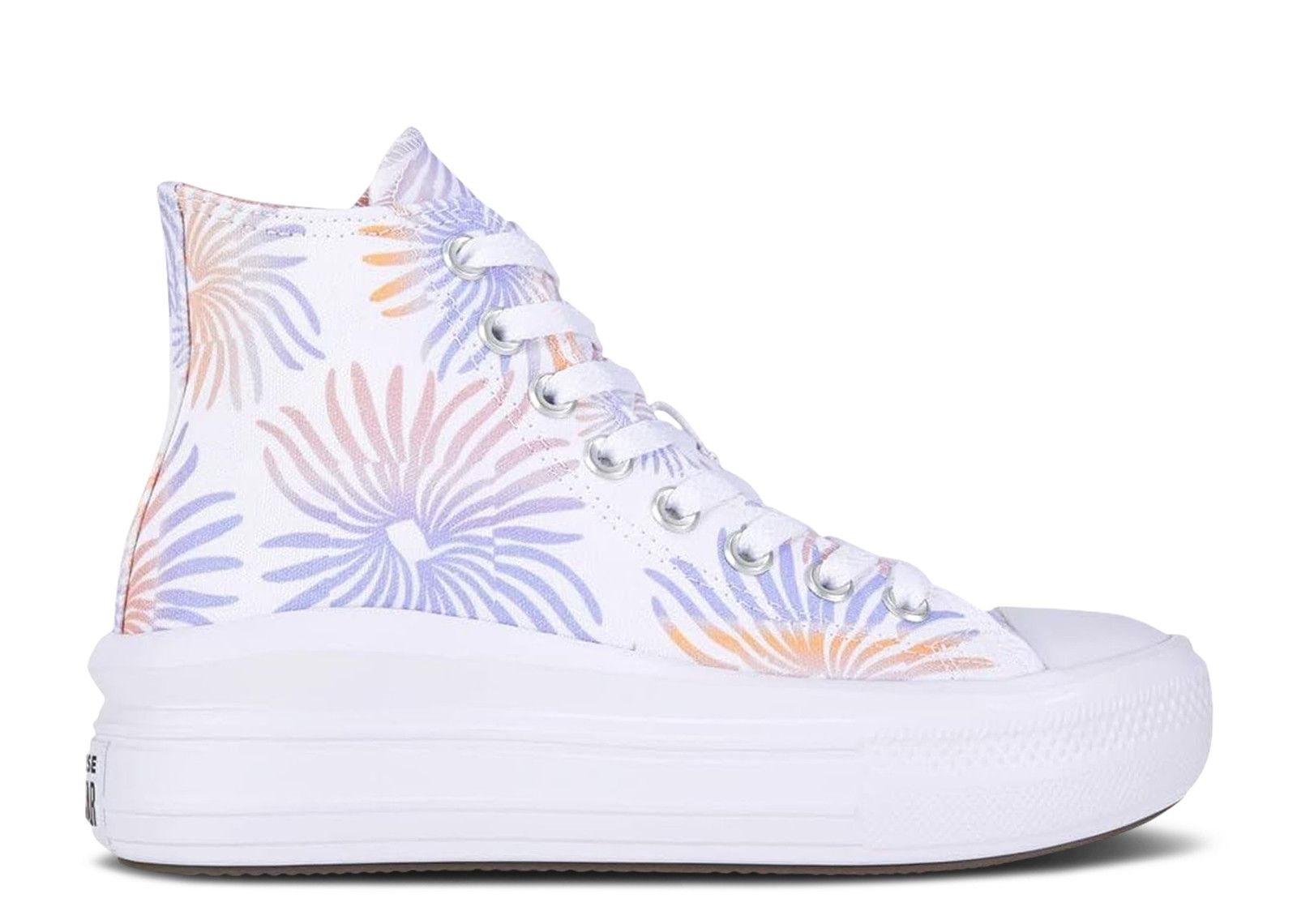 Wmns Chuck Taylor All Star Move High 'Ultraviolet Peach Floral ...