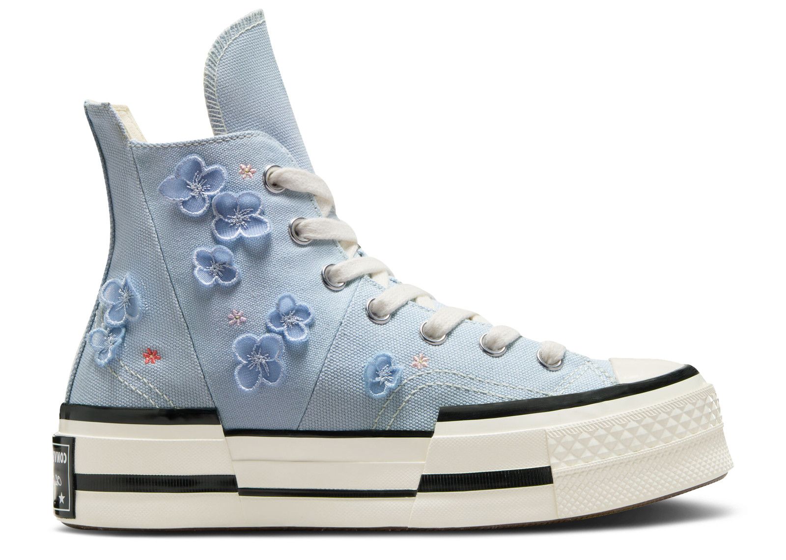 Chuck 70 Plus High '3D Flowers' - Converse - A09802C - cloudy daze grey ...
