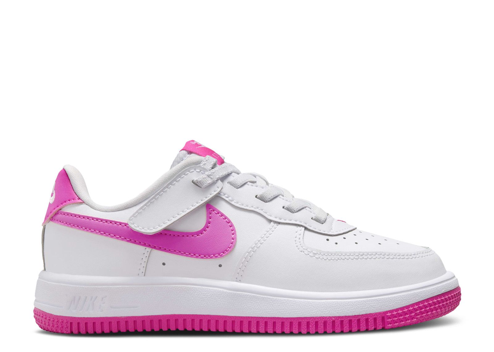Force 1 Low EasyOn PS 'White Laser Fuchsia' - Nike - FN0237 102 - white ...
