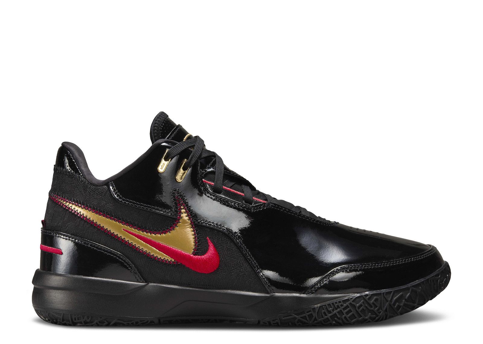 Zoom LeBron NXXT Gen AMPD 'Black Metallic Gold Red' - Nike - FJ1566 001 ...