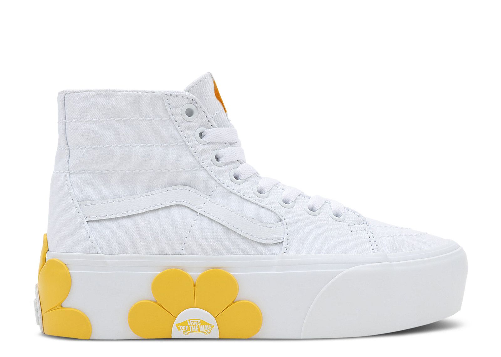 SK8 Hi Tapered Stackform 'White Yellow Flower' - Vans - VN0A5JM1W00 ...