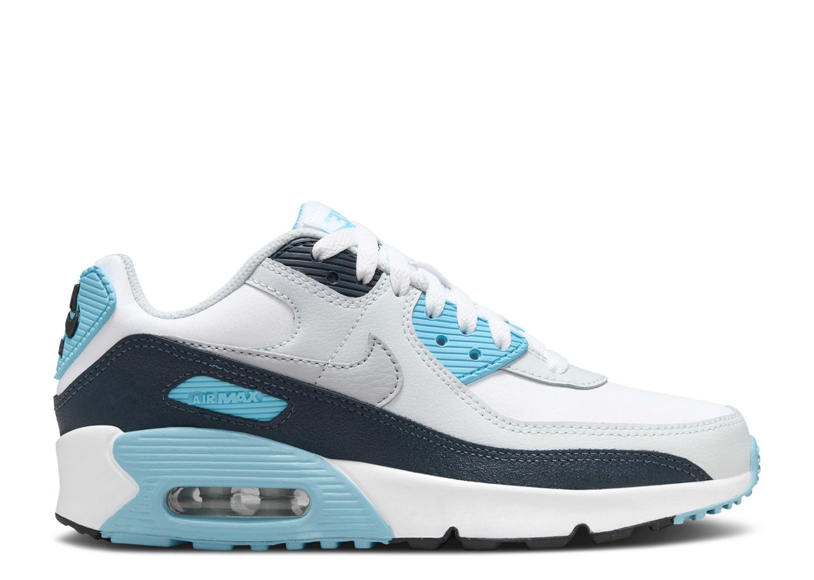 Air Max 90 GS 'Baltic Blue' - Nike - HF6358 100 - white/baltic blue ...