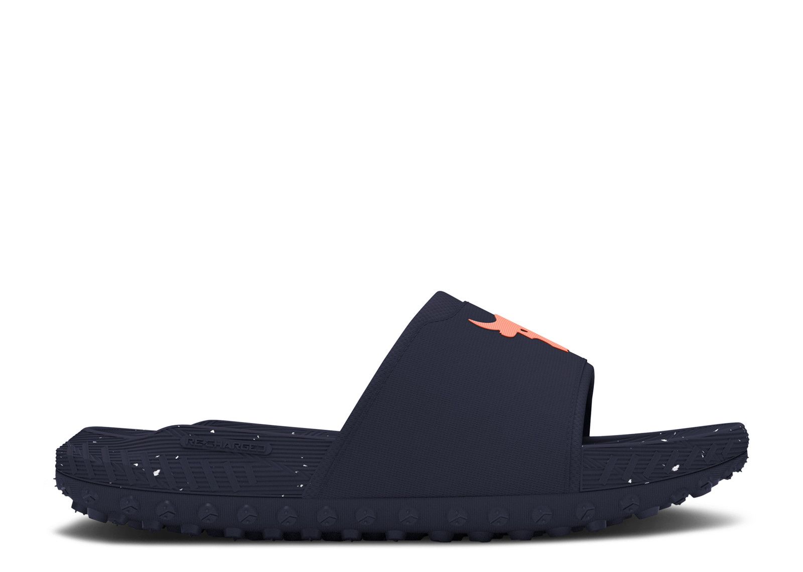Project Rock 3 Slide 'Midnight Navy Flare Orange' - Under Armour ...