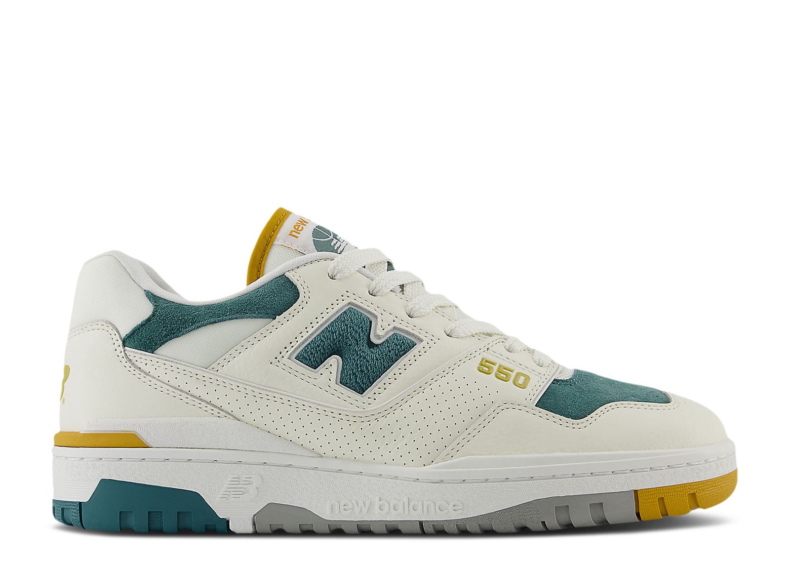 New Balance 550 'Suede Toe Pack Green Mustard' - New Balance - BB550VRA ...