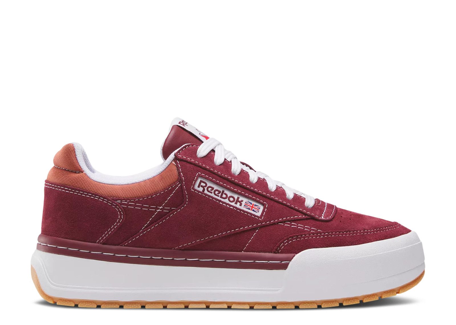 Club C Megacourt 'Rich Maroon' - Reebok - 100201244 - rich maroon/brick ...