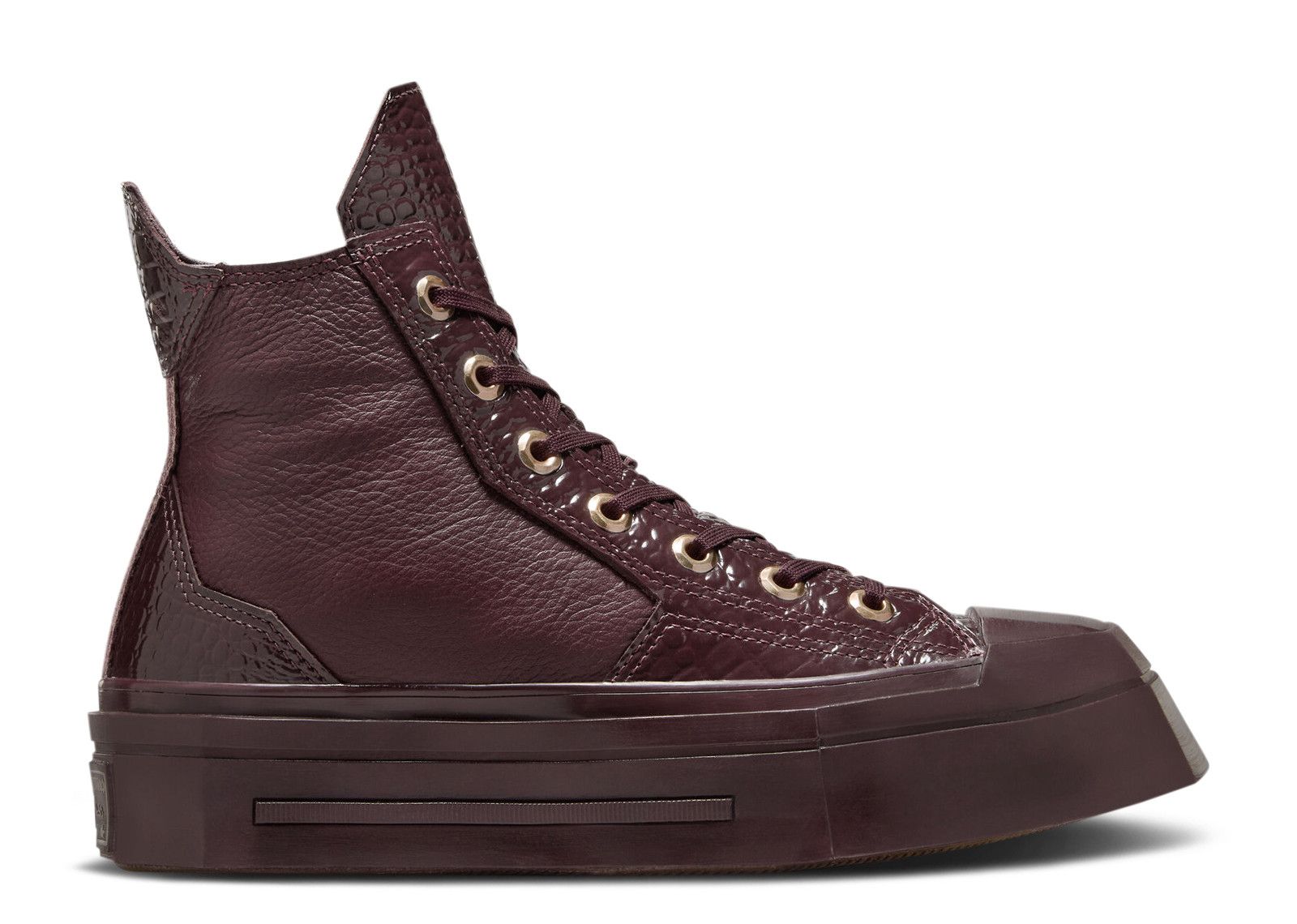 Wmns Chuck 70 De Luxe Squared High 'Bloodstone Croc' - Converse ...